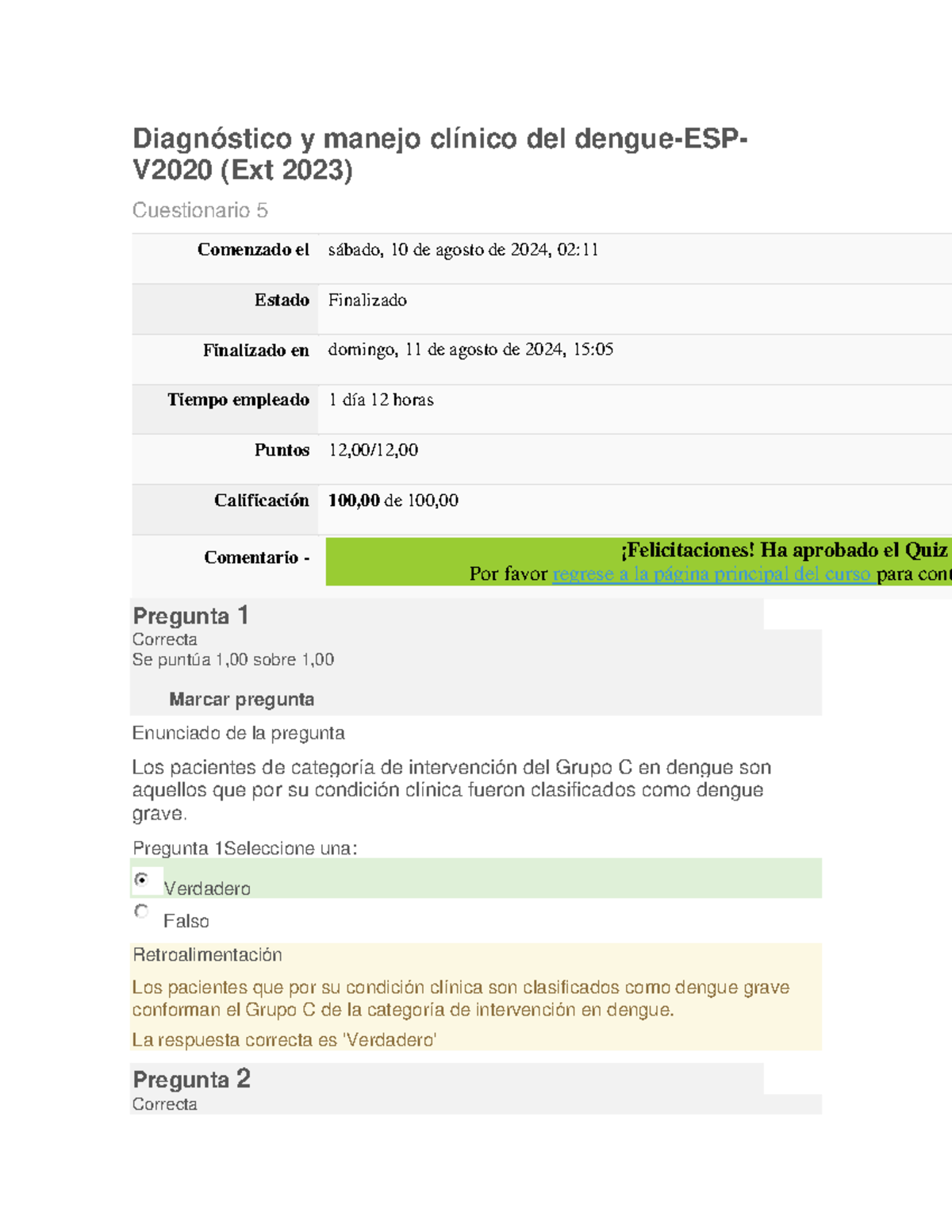 Diagnóstico y manejo clínico del dengue modulo 5 - Diagnóstico y manejo clínico del dengue-ESP ...