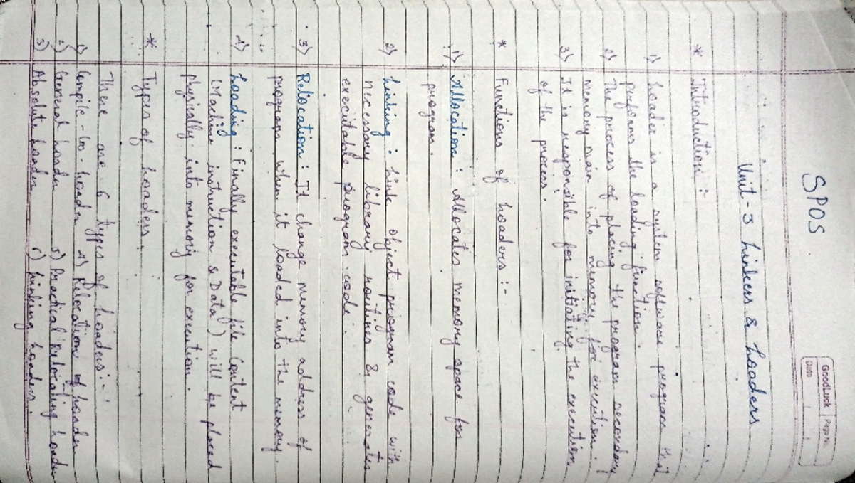 3 & 4 unit SPOS - Notes and questions - Information Technology - Studocu