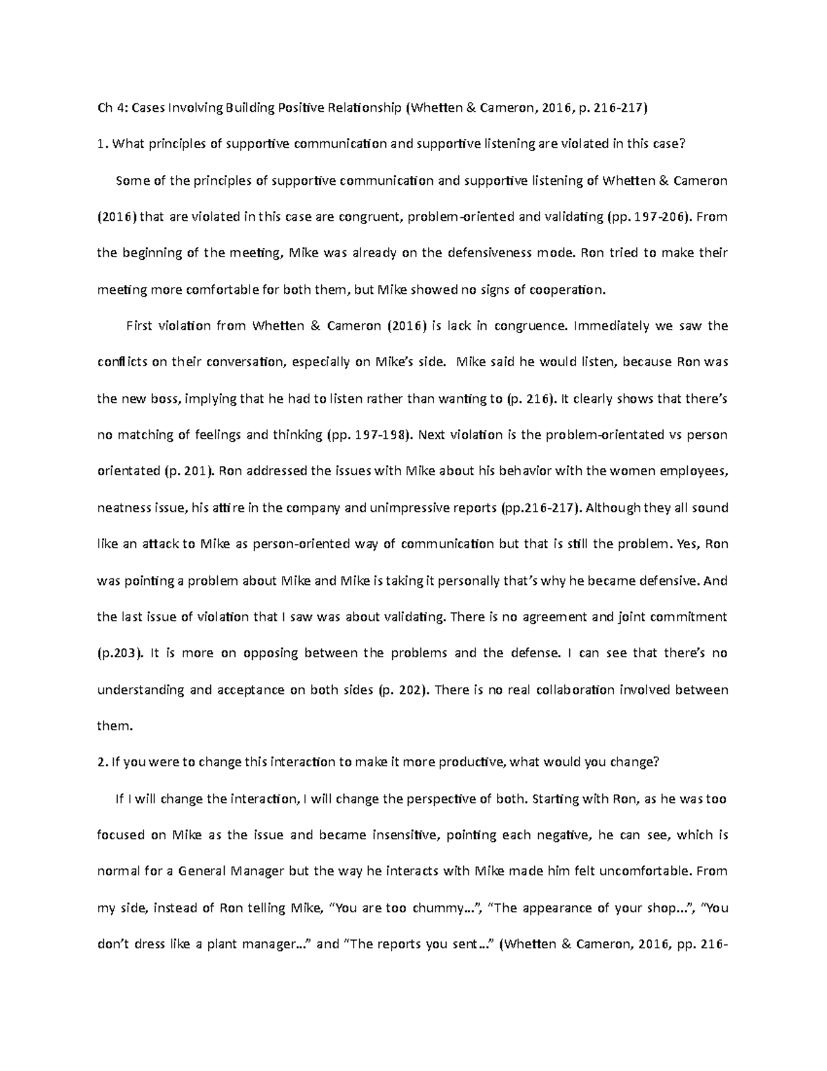 Supervisor Skills Few Chapter Summary - Ch 4: Cases Involving Building ...