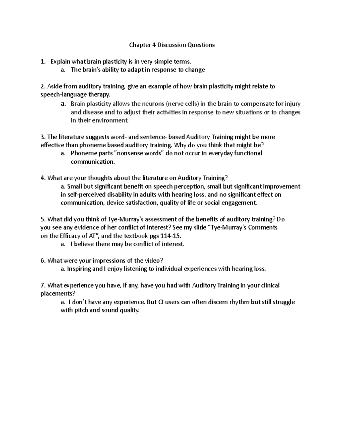 Chapter 4 Discussion Questions - Chapter 4 Discussion Questions Explain ...