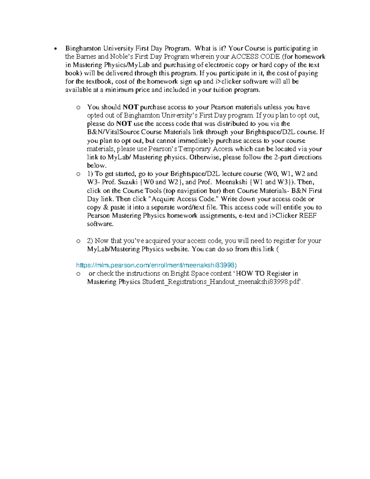 Textbook-Binghamton University First Day Program-Randall Knight ...