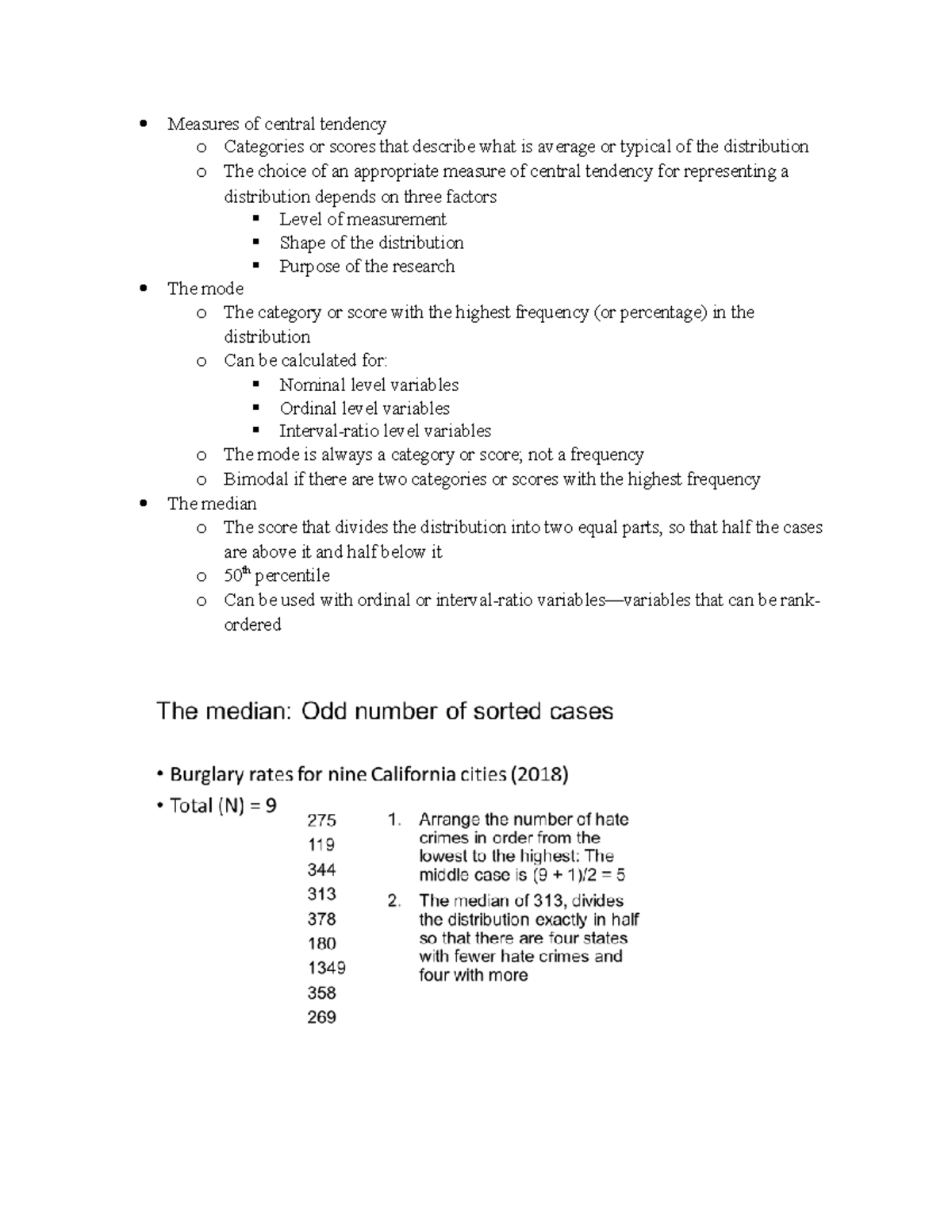 Stats Chap 3 - Measures of central tendency - Measures of central ...