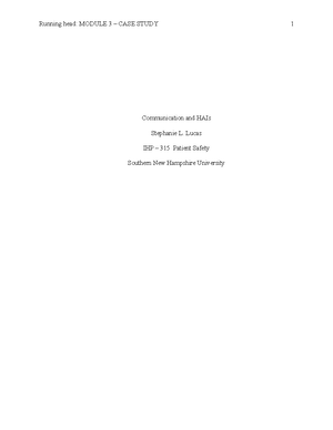 IHP 340 short paper 4-2 - Stephanie Turbiville IHP 340 Module 4 Short ...