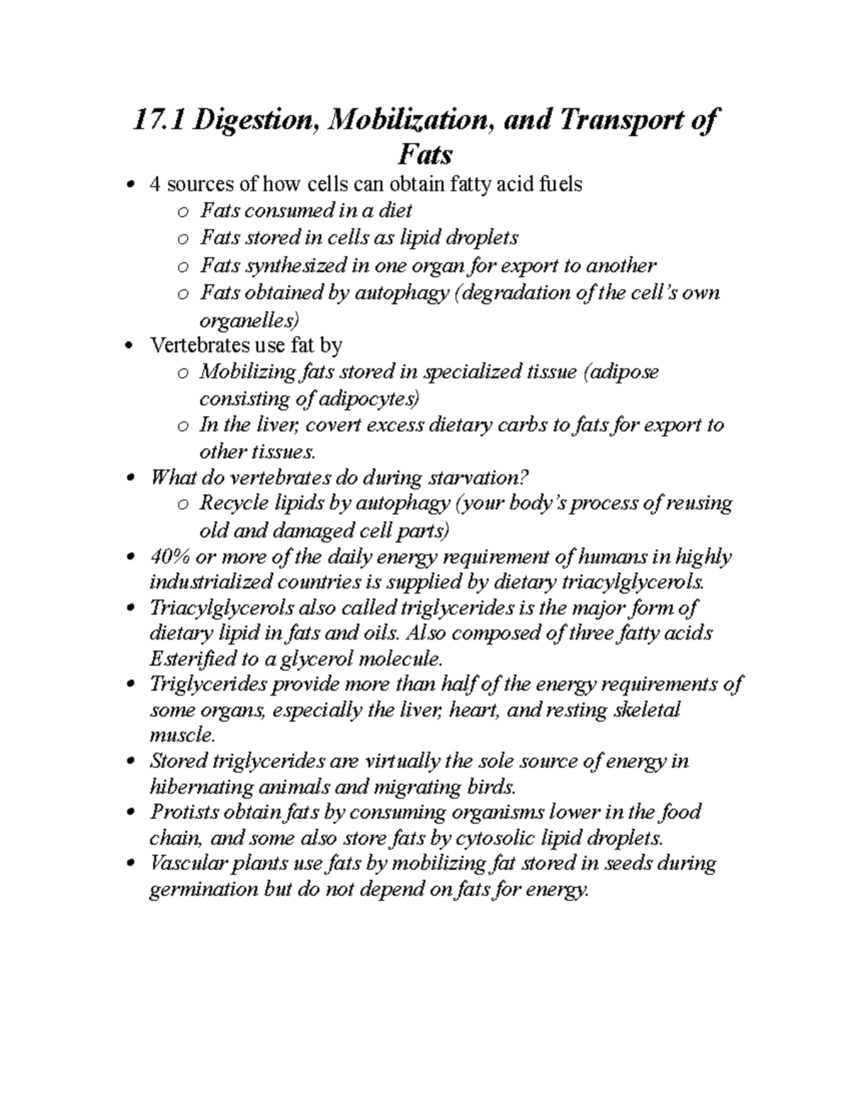 17.1 mobilization - 17 Digestion, Mobilization, and Transport of Fats 4 ...