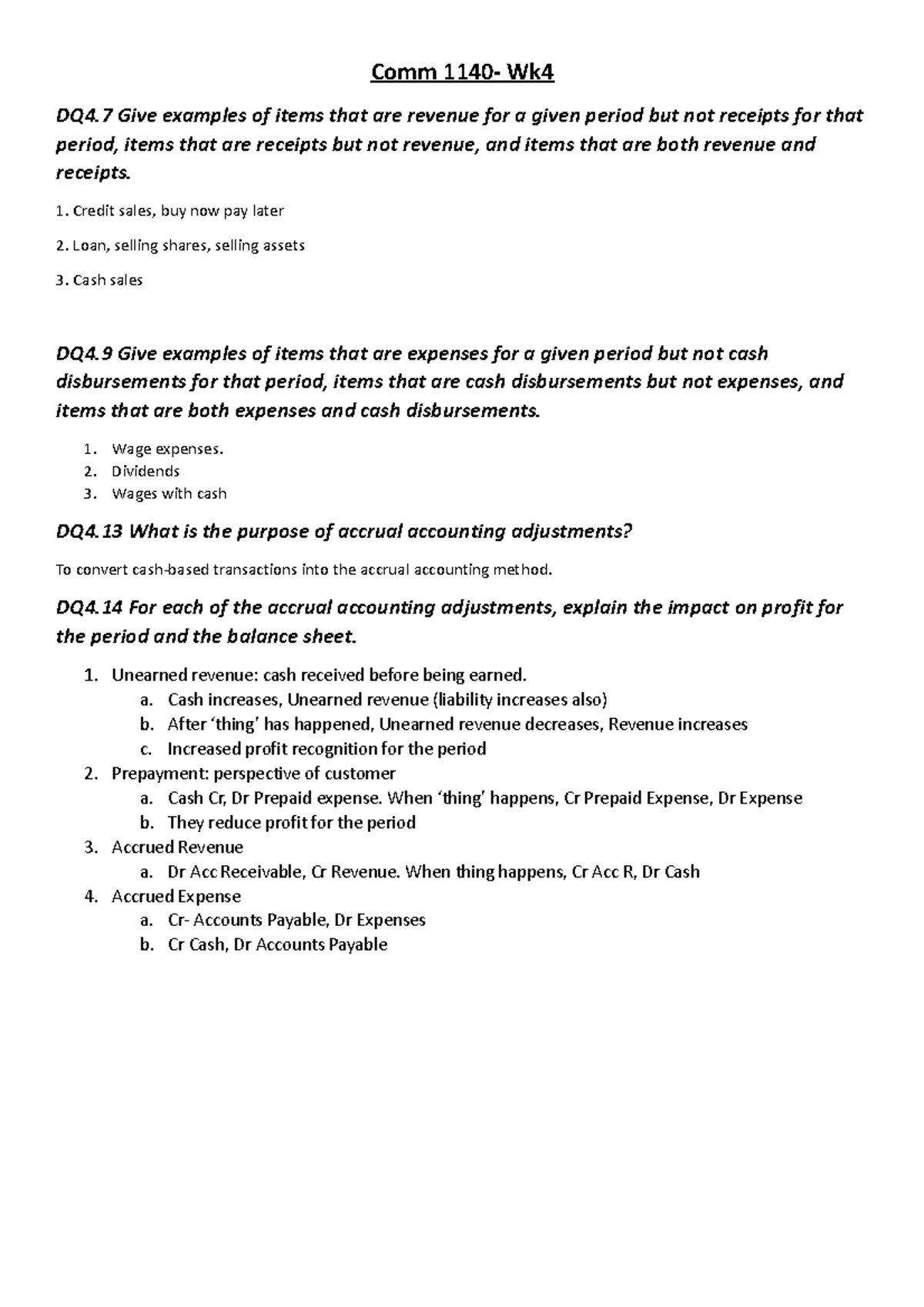 Comm1140 Wk4 - Wk4 tut questions - COMM 1140 - UNSW Sydney - Studocu
