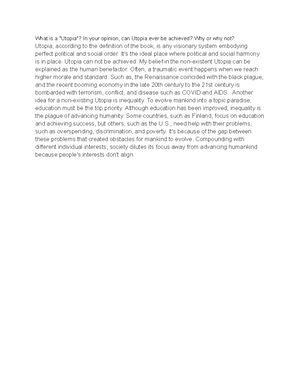 Chapter 3 Utopia note( Intro Political Science)+ summary - Google Docs ...