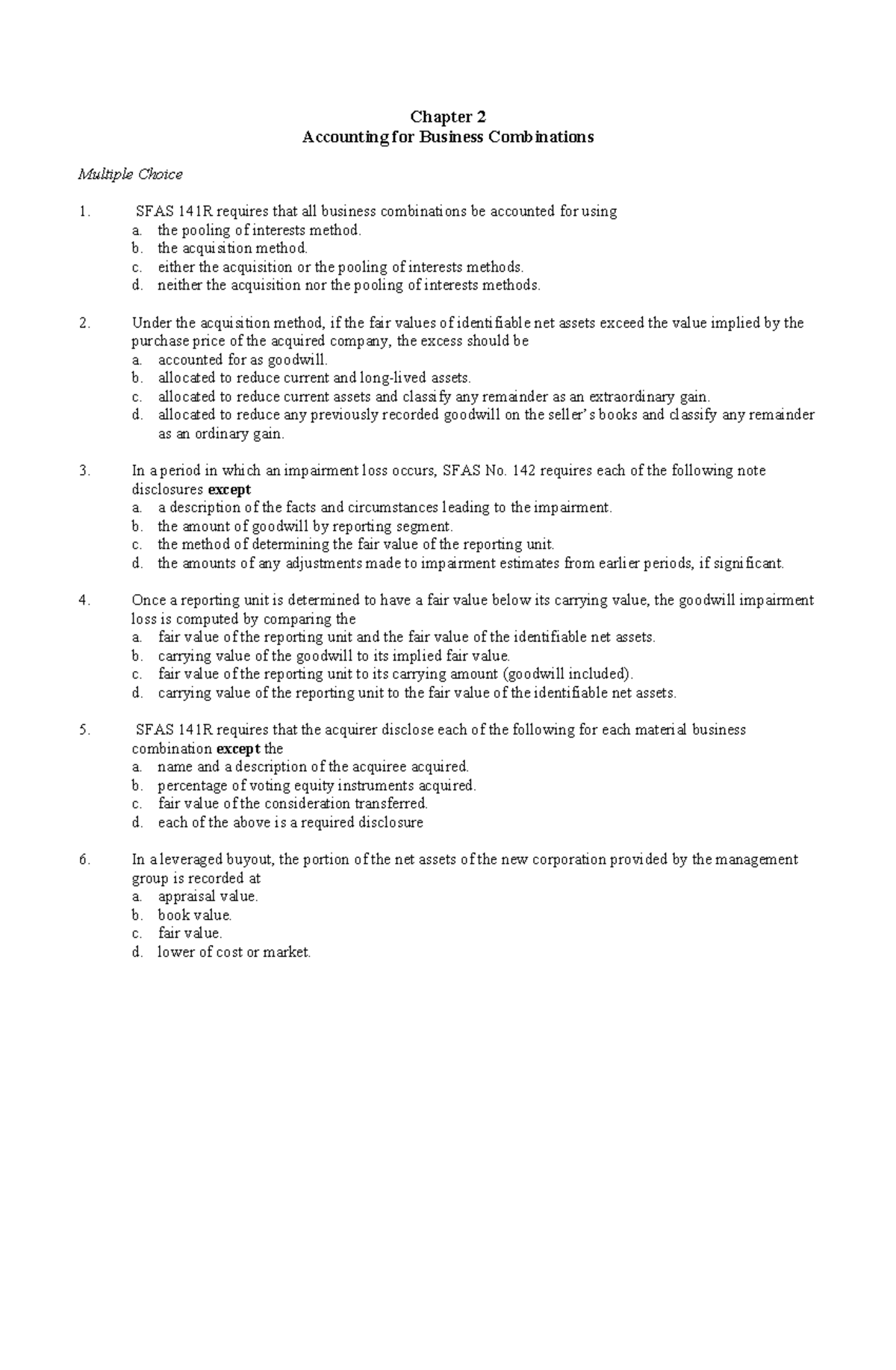 Bus combi - lectre notes - Chapter 2 Accounting for Business ...