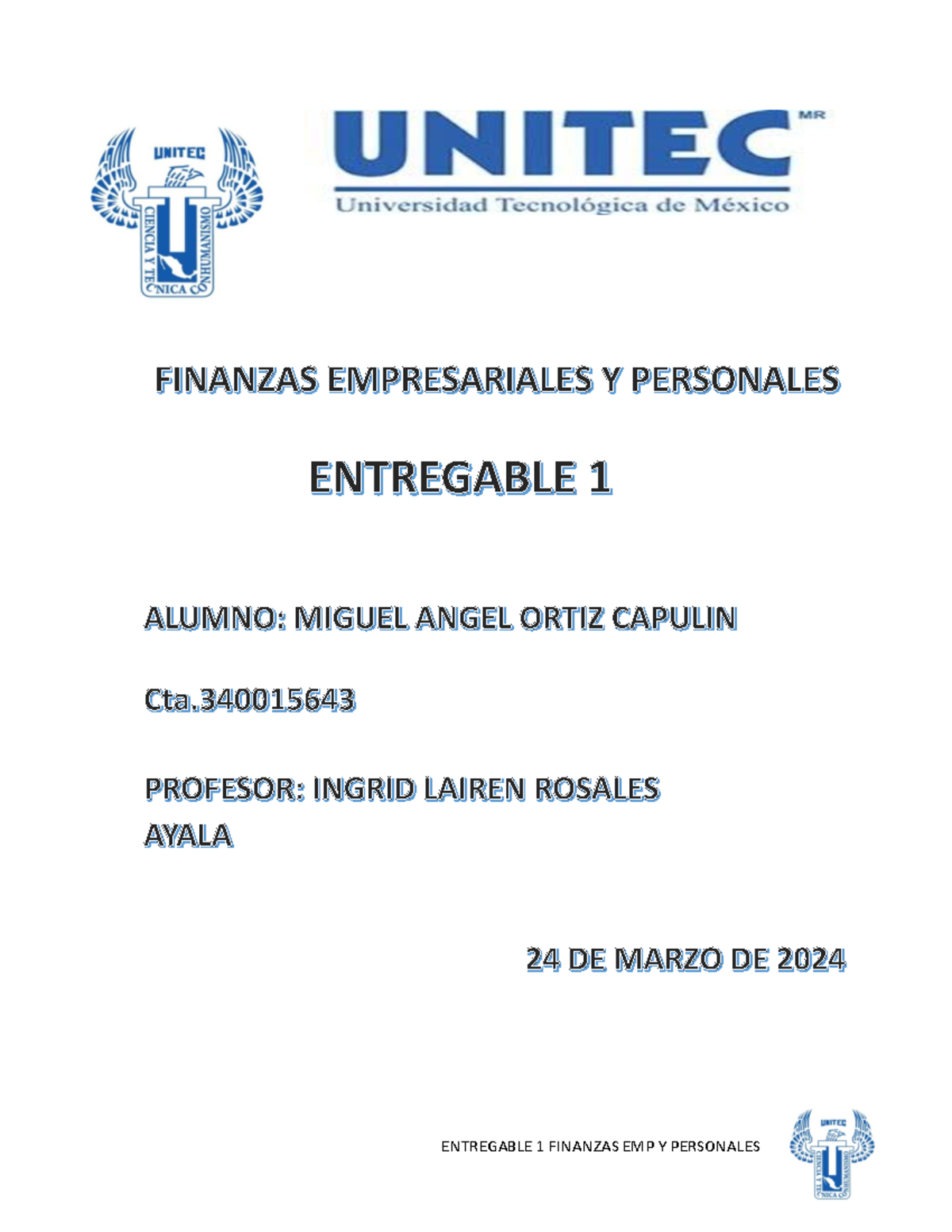 Entregable 1 Finanzas Empresariales - CAPITAL DE TRABAJO La capital de ...