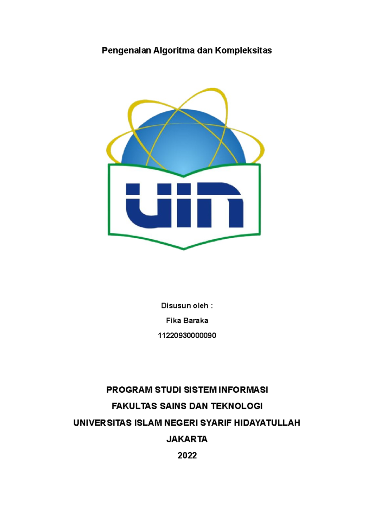 Pengenalan Algoritma dan Kompleksitas - Pendahuluan Definisi Algoritma ...