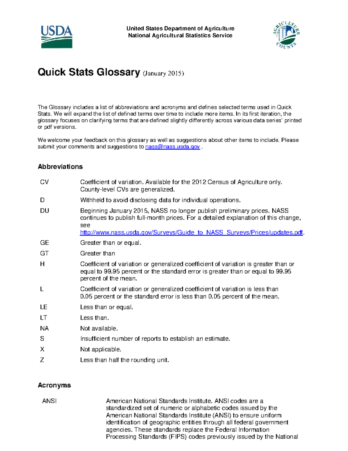 Practica TIC - fghdgh - Quick Stats Glossary (January 2015) The ...