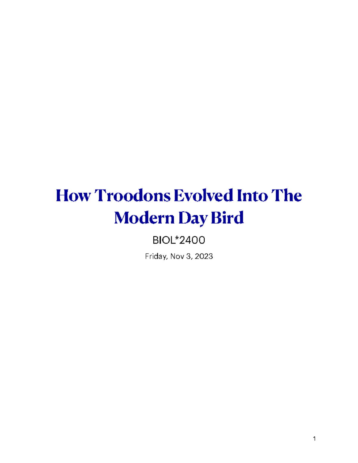Article Critique+ Infograph - How Troodons Evolved Into The Modern Day ...