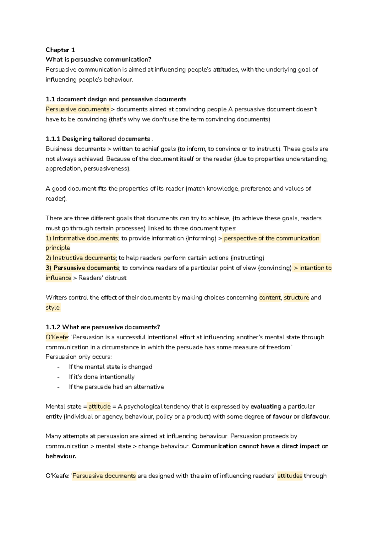 Samenvatting Persuasive Communication Chapter 1 What Is Persuasive