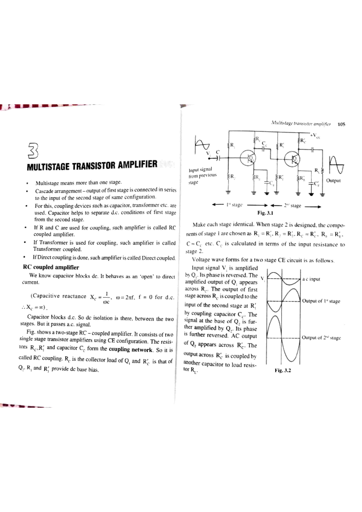 5th sem Electronics M3 Multistage Transistor Amplifier - Bsc physics - Studocu