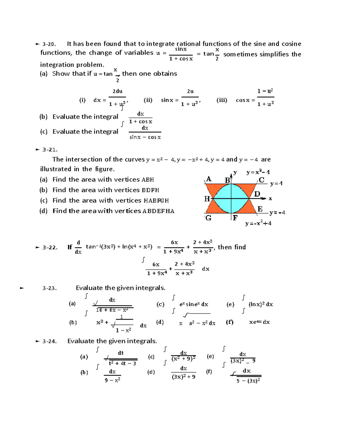 Integral Calculus-12 - Learning - − 3-20. It has been found that to ...