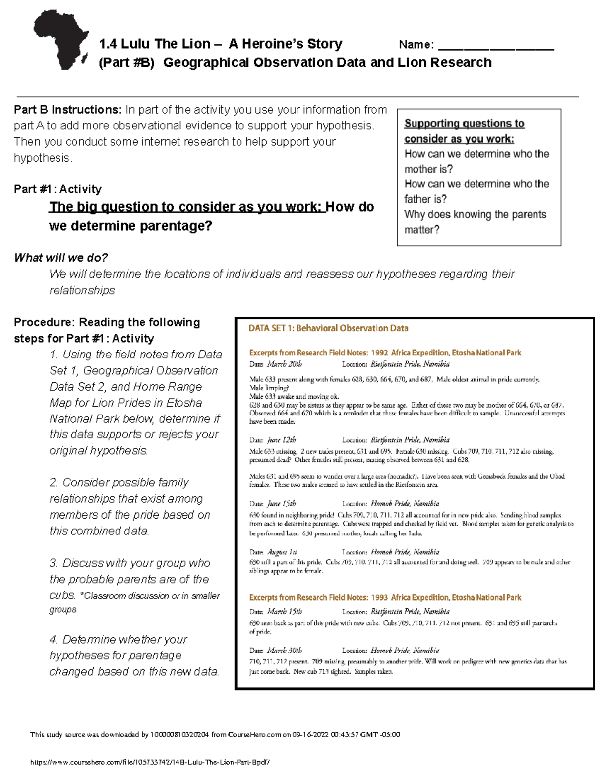 1 - bbhhhsbbb - (Part #B) Geographical Observation Data and Lion ...