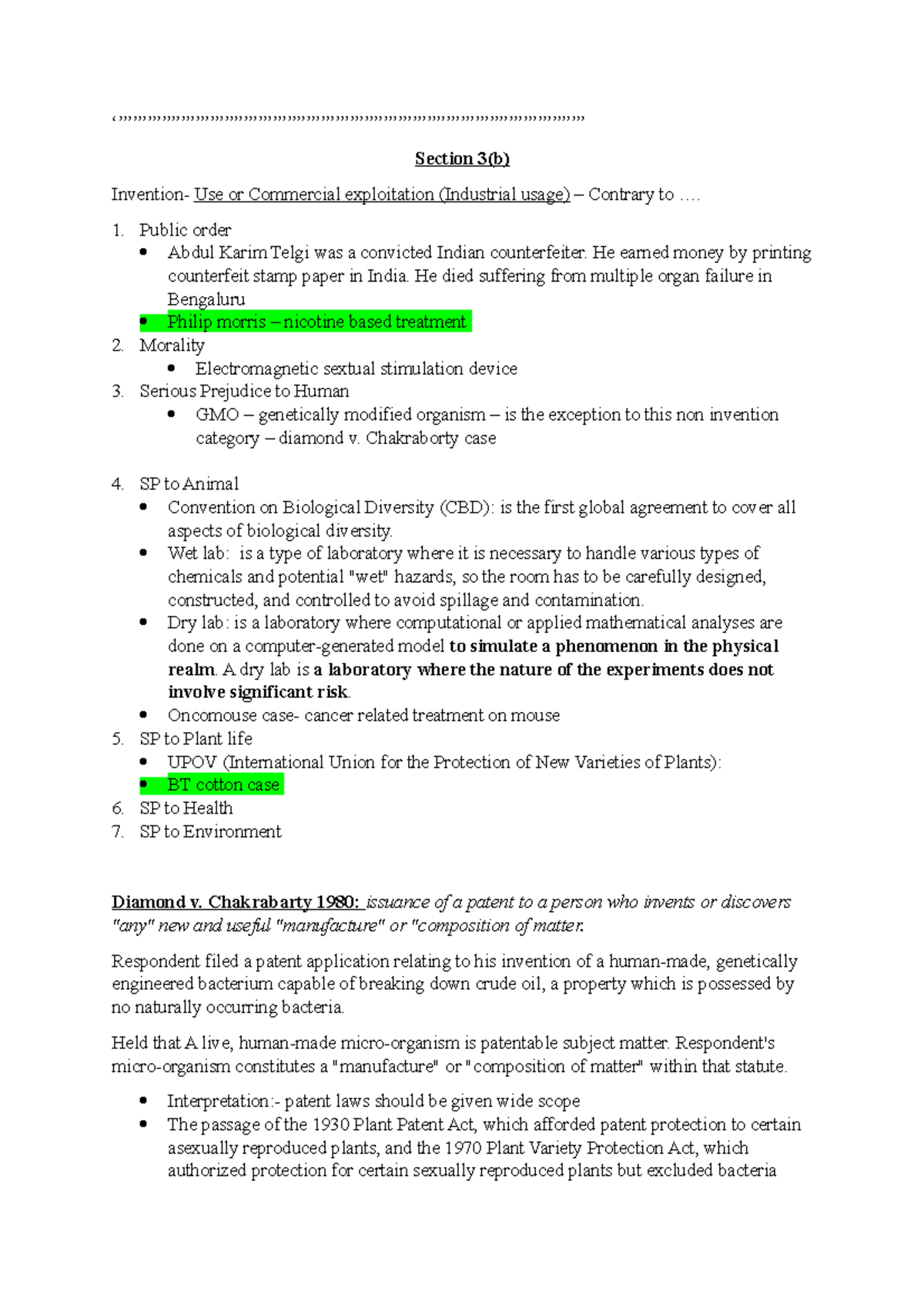 Patent Notes - - Studocu