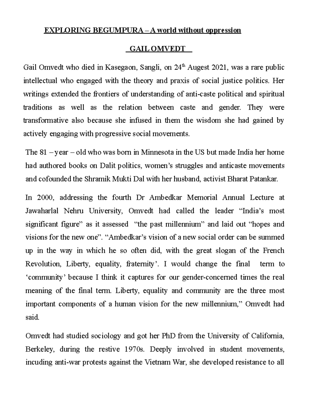 7. Article by Monga ji - history - EXPLORING BEGUMPURA – A world ...