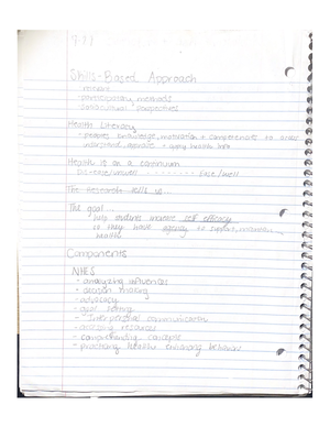 HPE - Current issue in teaching health class notes - SEL-social and ...