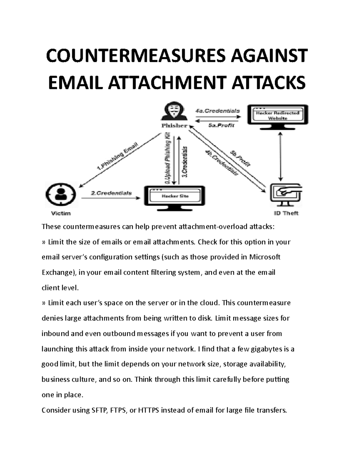 Countermeasures Against Email Attachment Attacks - COUNTERMEASURES ...