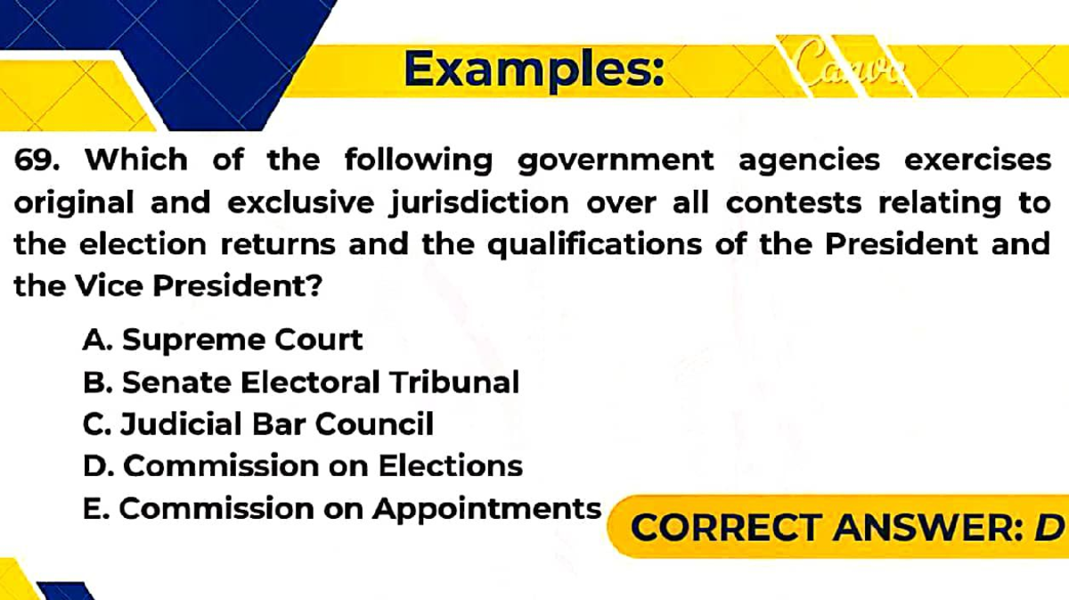 MATH633 3 - Hznx - Examples: Laws 69. Which of the following government ...