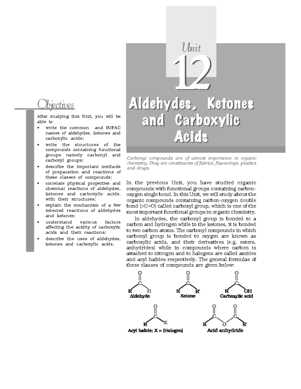 Class-12-Chemistry-Unit-12-Aldehydes, Ketones and Carboxylic Acids ...