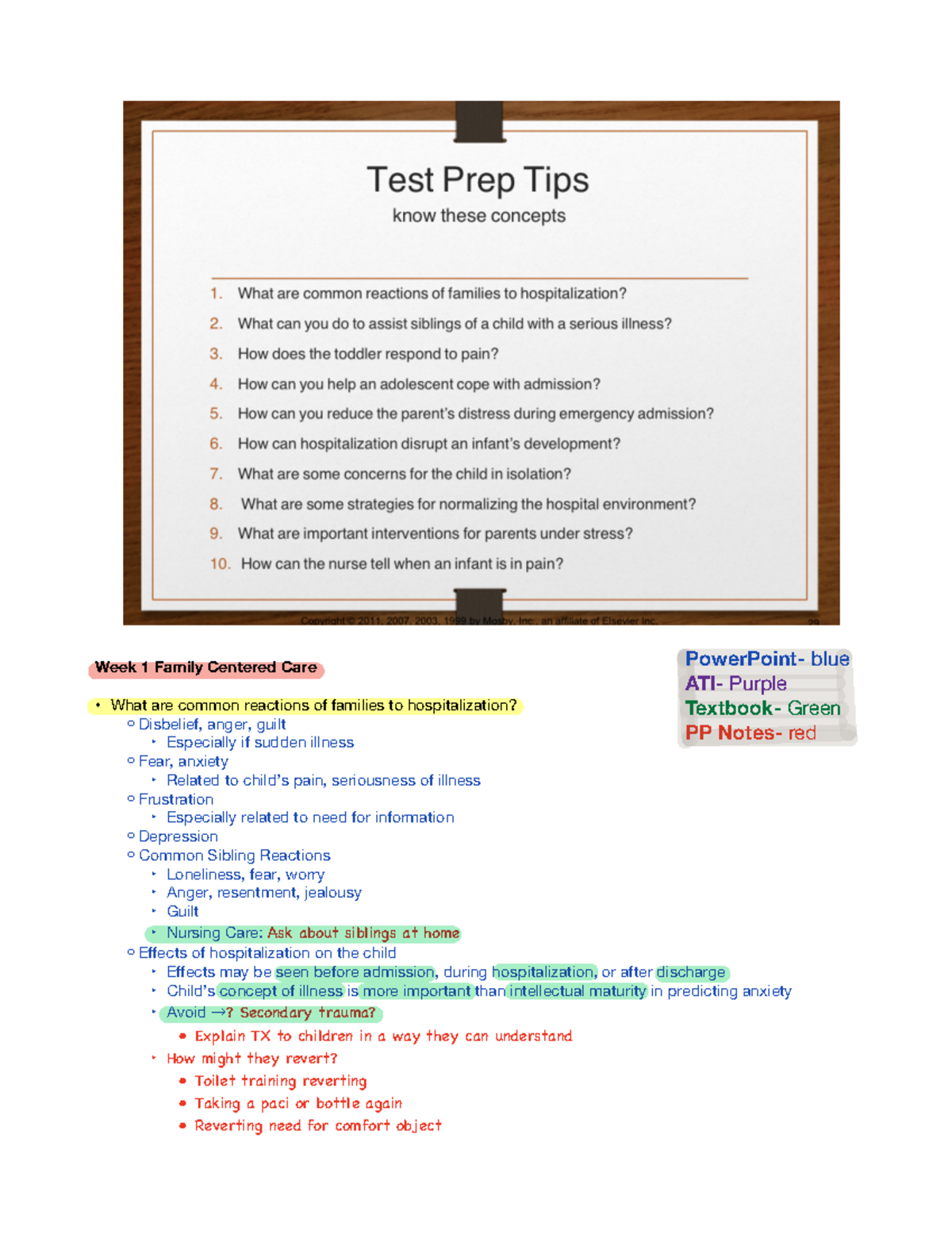 Exam 1 Study Guide Peds - exam - Week 1 Family Centered Care What are ...