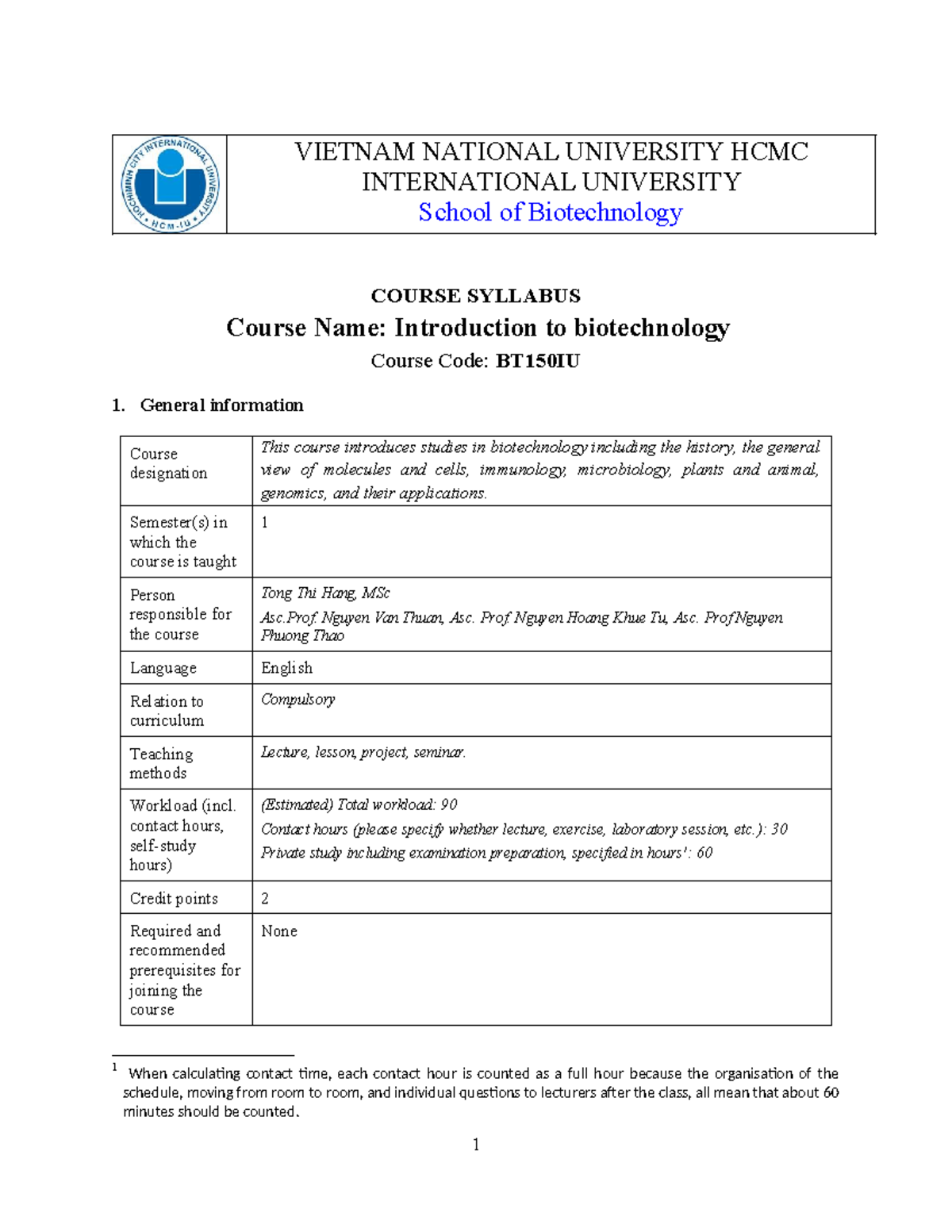 BT150IU - Introduction to Biotechnology- Assin - Copy - VIETNAM ...