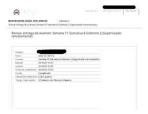 Revisar entrega de examen Semana 11 Sumativa 8 Solemne 2 .. - 11/9/21 22:01 Revisar entrega de ...
