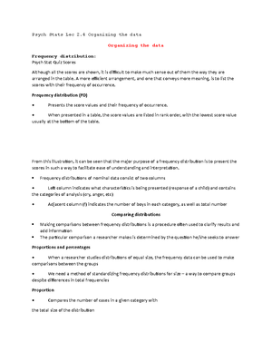 Psych Stats Lec 2.1 Definitions - Psych Stats Lec 2 Definitions ...