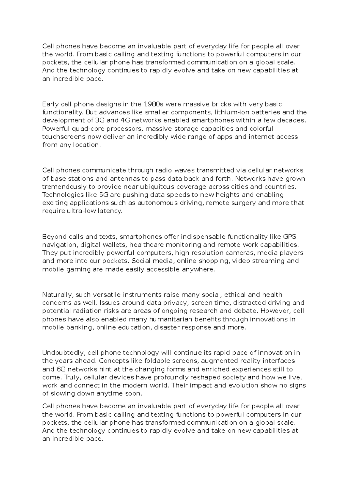 Cell phones 2025 - Cell phones have become an invaluable part of ...