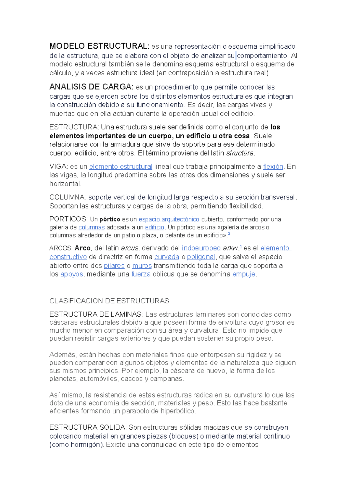 Controles DE Lectura 1 Y 2 Estructural 1 - MODELO ESTRUCTURAL: es una ...