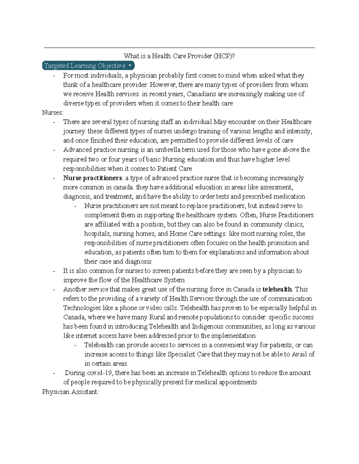 PSYC 2151 - Week 9; Patient-Provider Relations - What is a Health Care ...