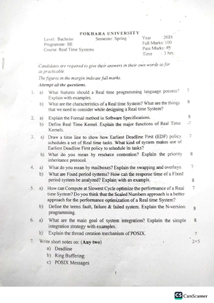 Chapter 5 Performance Analysis and Optimization of Real-Time Systems - Chapter 5 Performance ...