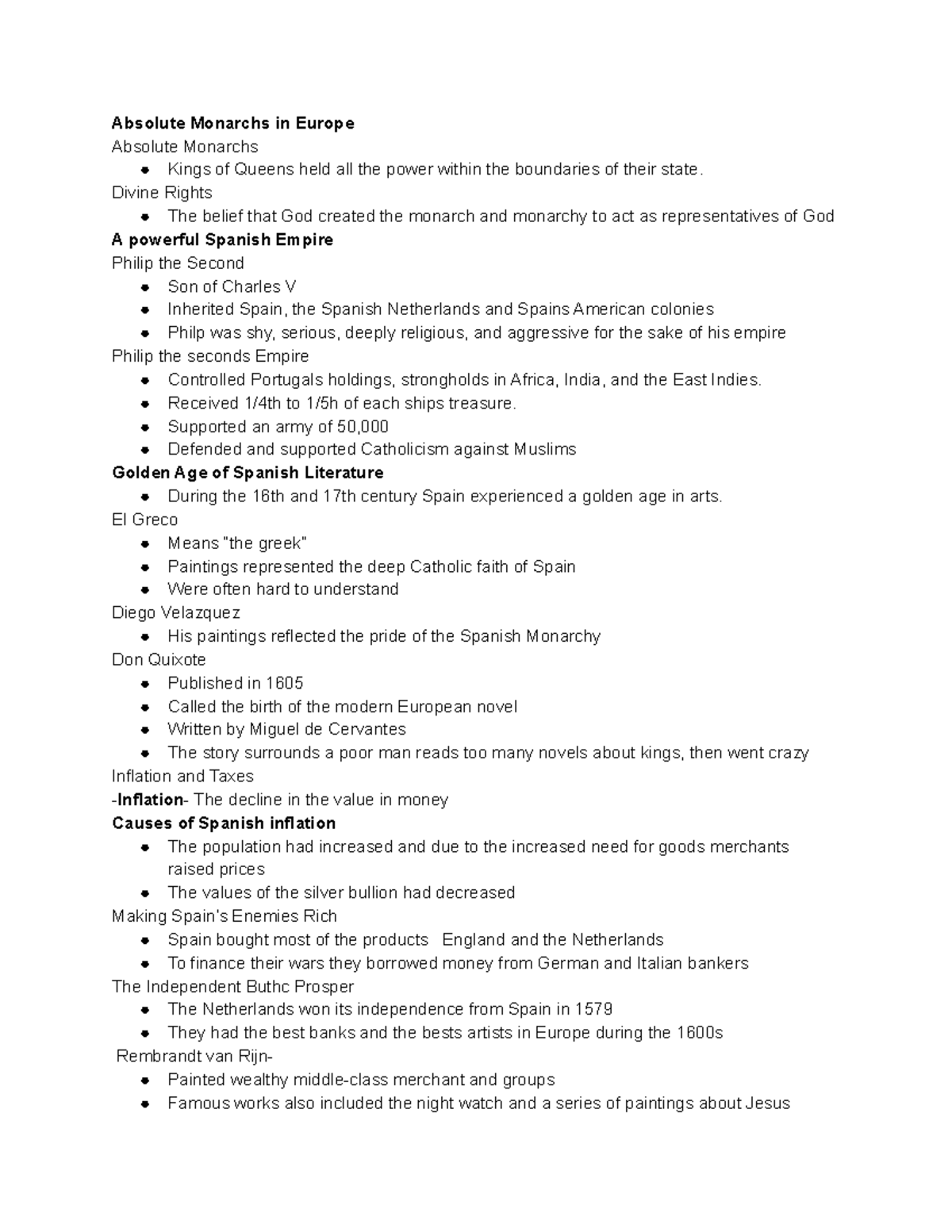 Absolute Monarchs in Europe - Absolute Monarchs in Europe Absolute ...