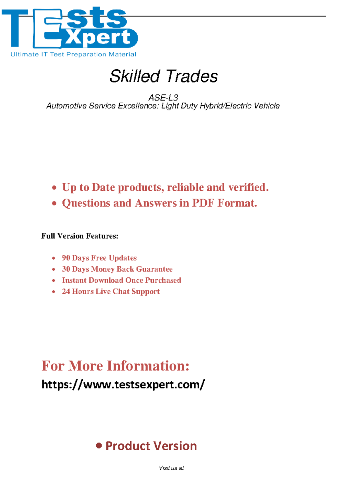 Free Download Questions Answers ASE-L3 Tests Expert Exam Dumps - • Up ...