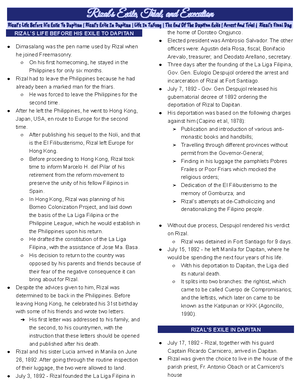 Chapter 7 Rizal - Chapter 7: Formal Search for Knowledge at Ateneo ...