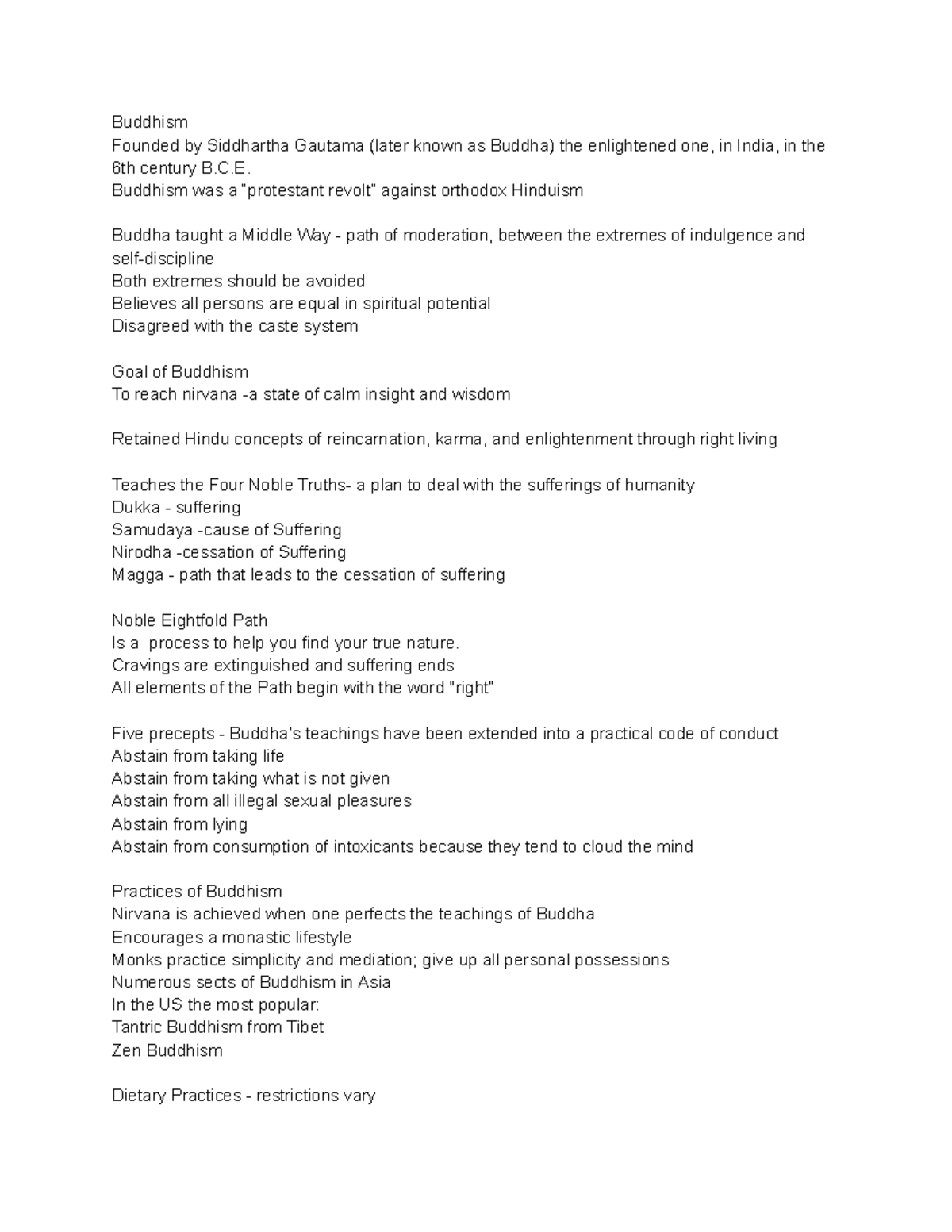 Buddhism - Buddhism Founded by Siddhartha Gautama (later known as ...