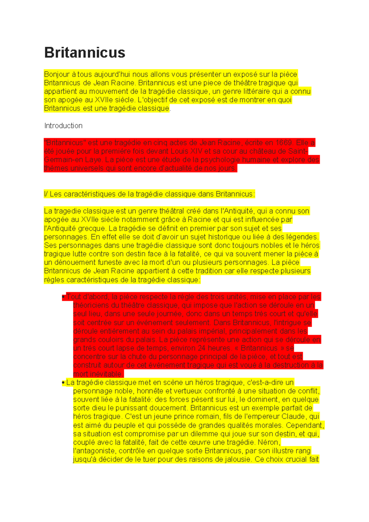 Britannicus - Britannicus Bonjour à tous aujourd’hui nous allons vous présenter un exposé sur la ...