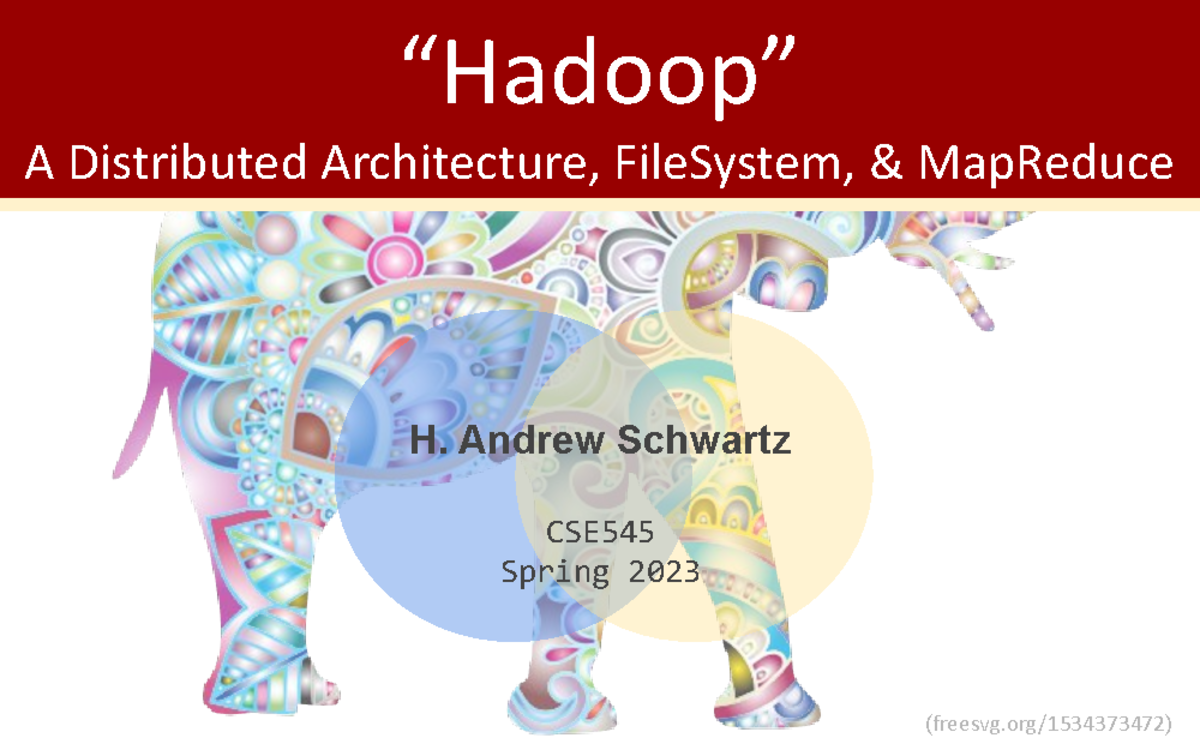 Hadoop Hdfs And Map Reduce “hadoop” A Distributed Architecture Filesystem And Mapreduce H