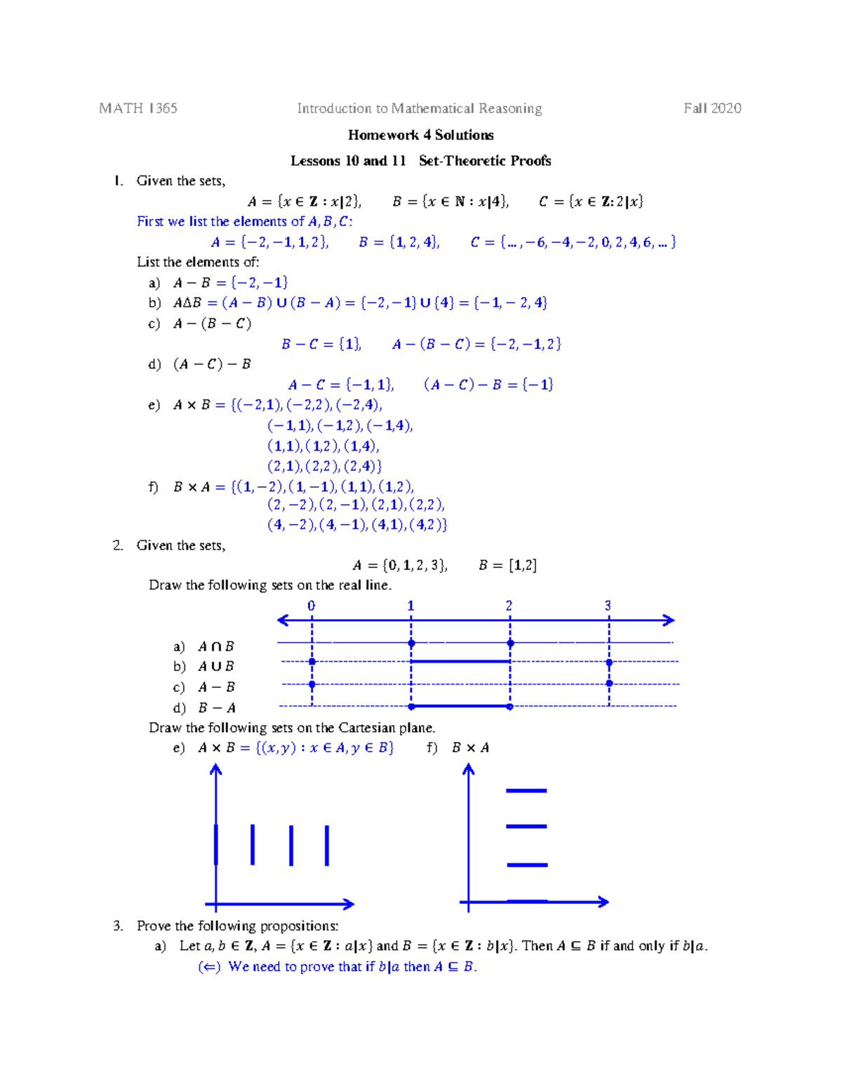 Homework 4 Solutions - MATH 1365 - NU - Studocu