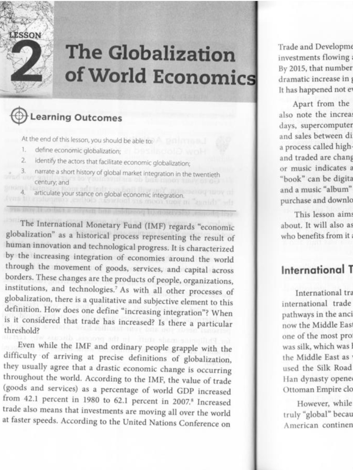 Unit 1 Lesson 2 The Contemporary World - Studocu