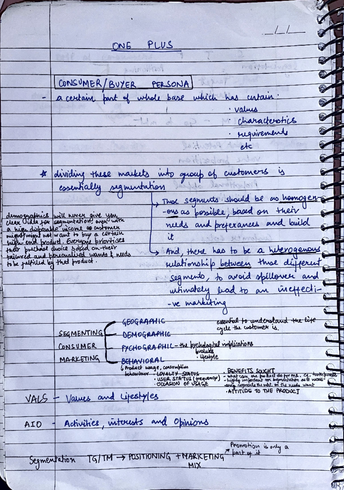 MM notes session 8-14 - Na na na - ONE PLUS PERSONA a certain part of ...