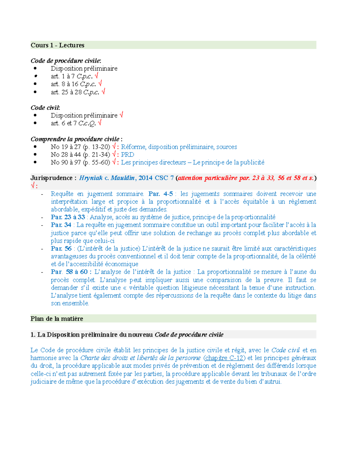 CPC - Notes de cours 1 à 6 - Jacynthe Plamondon - Cours 1 - Lectures ...