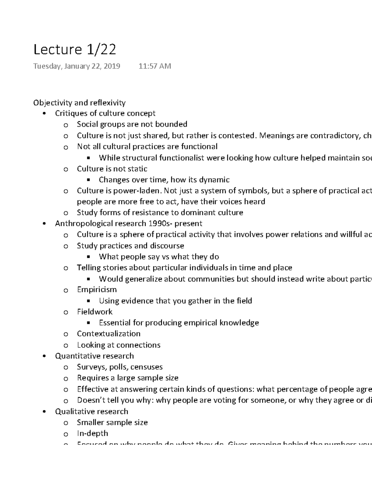 Lecture objectivity and reflexivity - Warning: TT: undefined function: 32 Objectivity and - Studocu