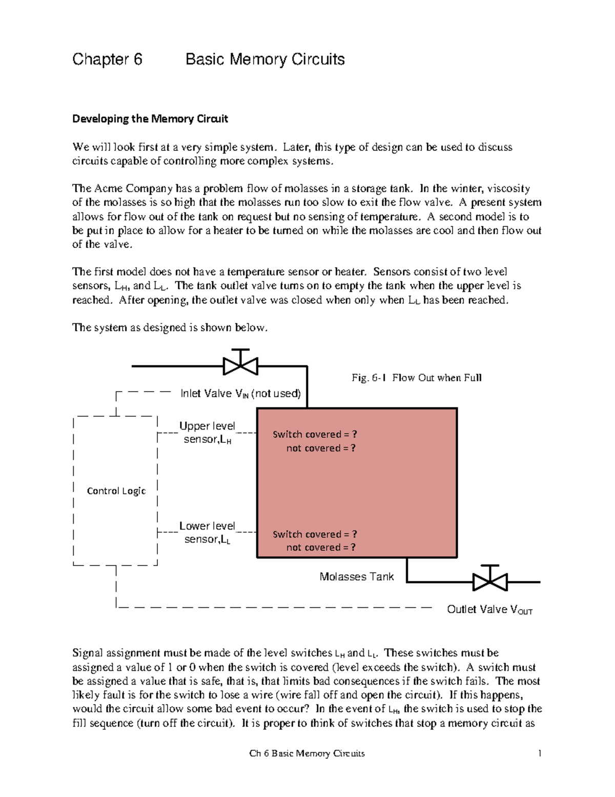 Lecture 02 Relay Memory Chapter 6 Basic Memory Circuits Developing