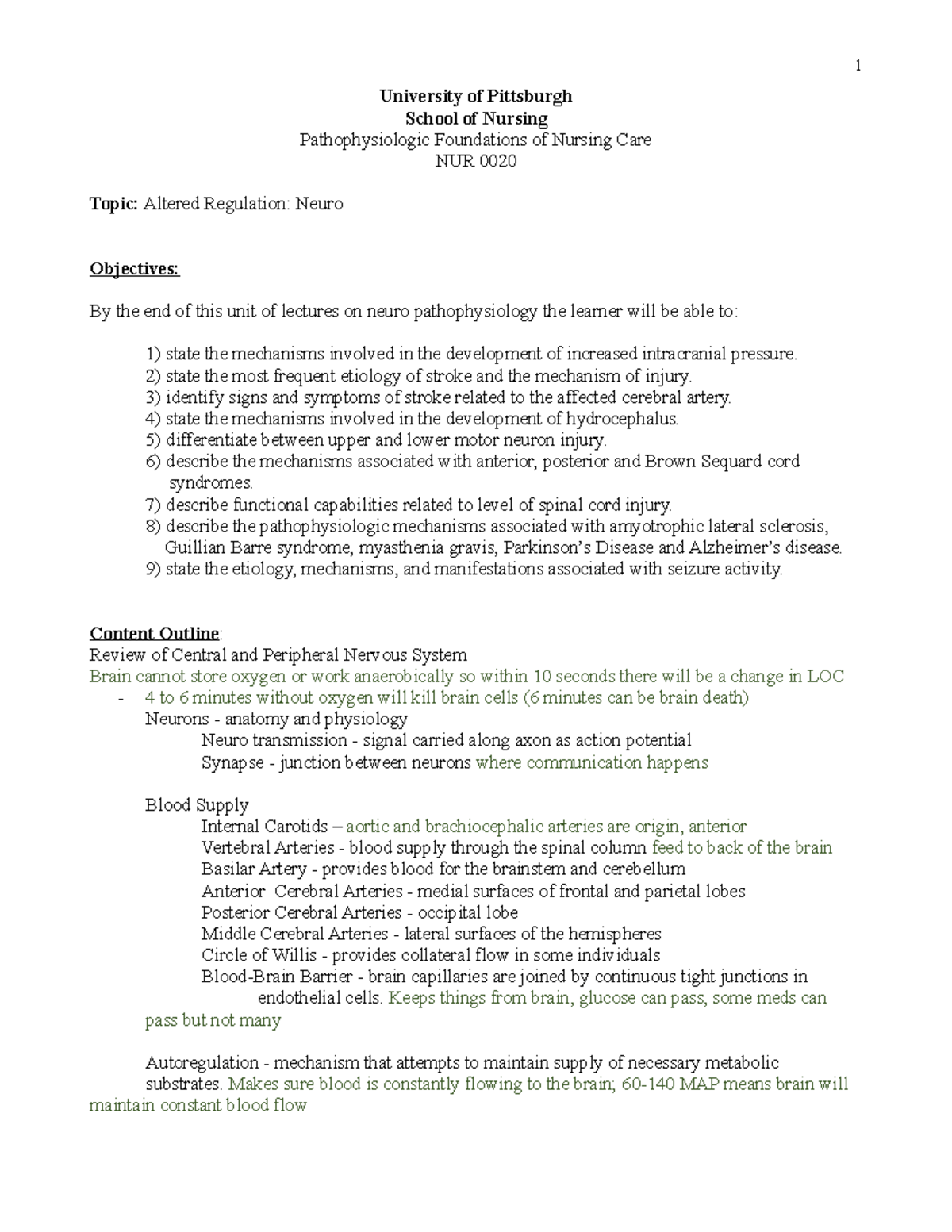 Neuro Notes - University of Pittsburgh School of Nursing ...