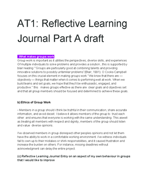 A1a Reflection Draft 2024-10-03 01 36 52 - Engineering Practice Reflection Ullman (2017, p. 164 ...