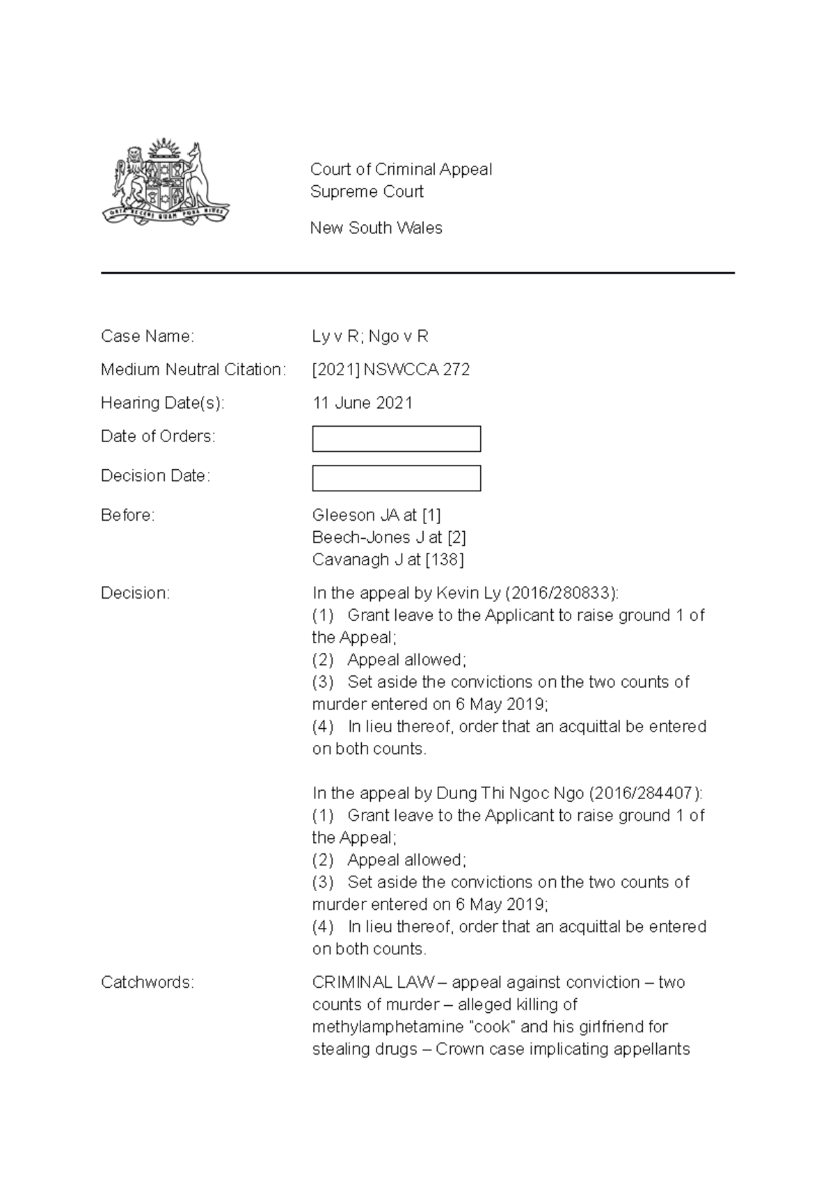 [2021] Nswcca 272 - University University of South Australia - Edit ...