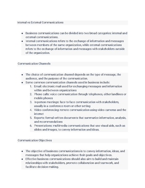 Channels and Objectives of Communication - Introduction Communication ...