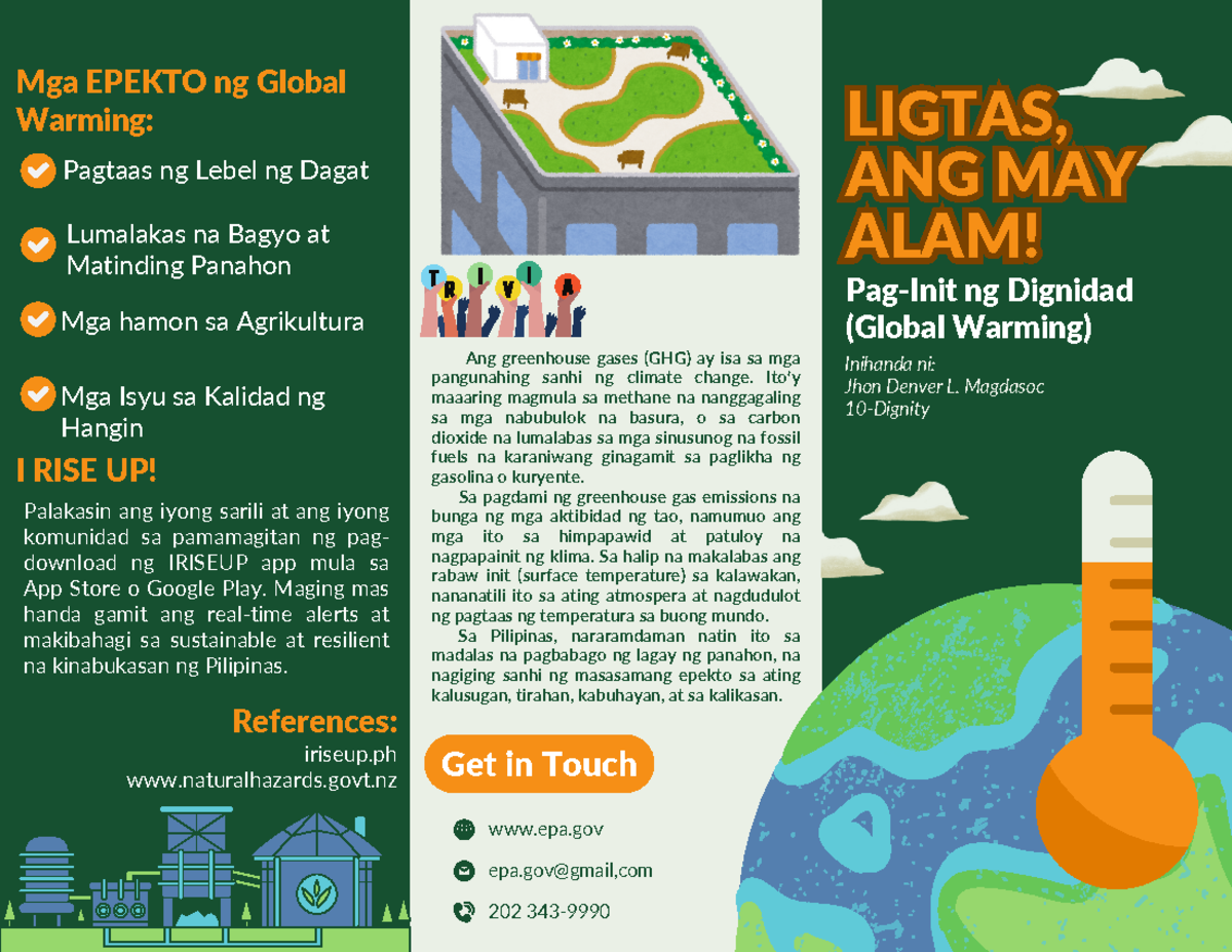 Calamity brochure 20240917 155112 0000 - Ang greenhouse gases (GHG) ay ...